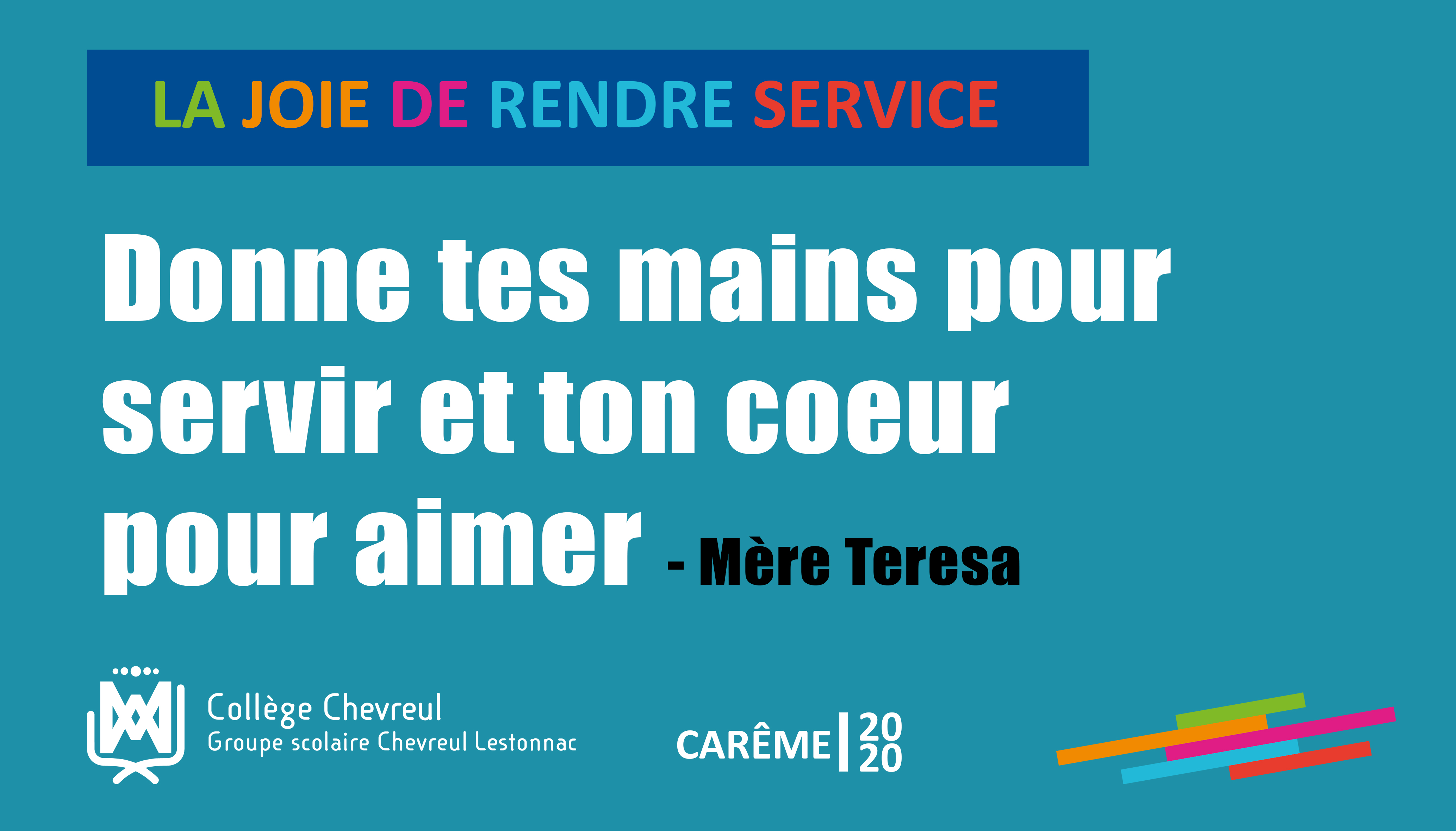 La Joie de rendre service - Collège Chevreul